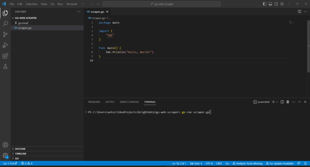 Web Scraping with Go