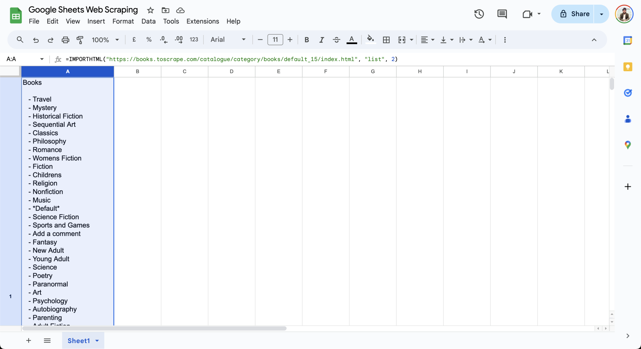 Web Scraping With Google Sheets in 2025: Step-By-Step Guide