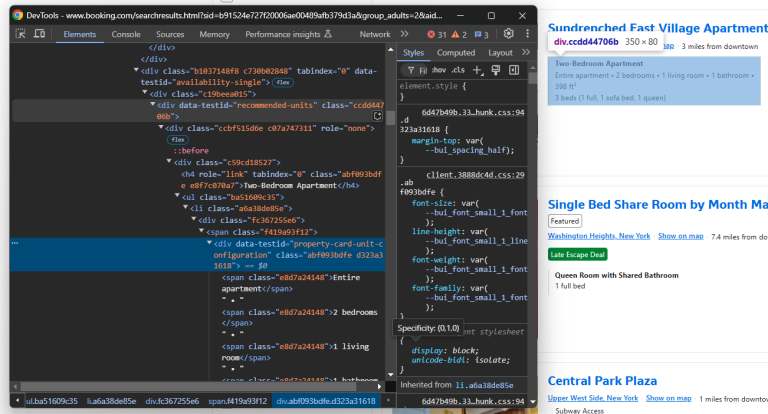 How to Scrape Booking.com with Python: Step-by-Step Guide