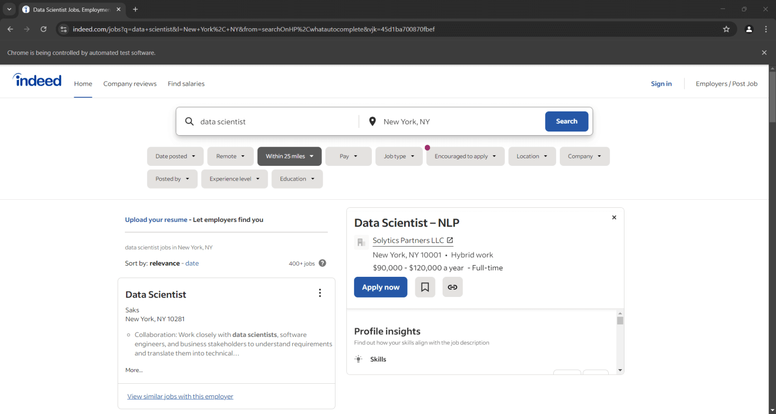 How to Scrape Indeed With Python - Step-By-Step Guide