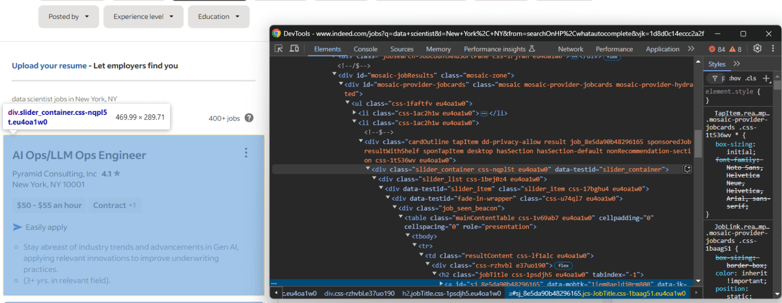 How to Scrape Indeed With Python - Step-By-Step Guide