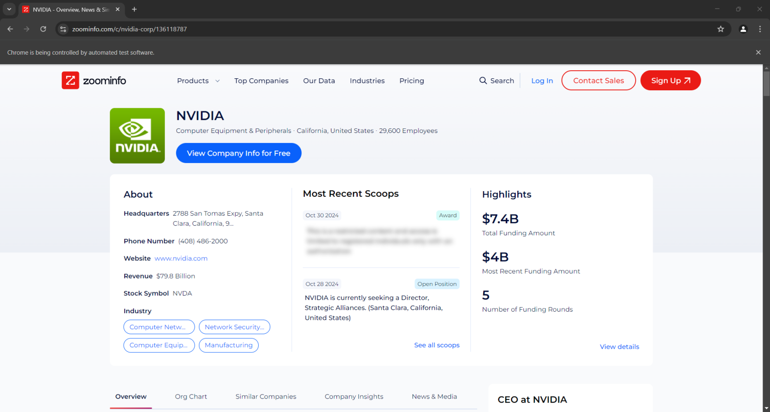 Guide on How to Scrape ZoomInfo With Python