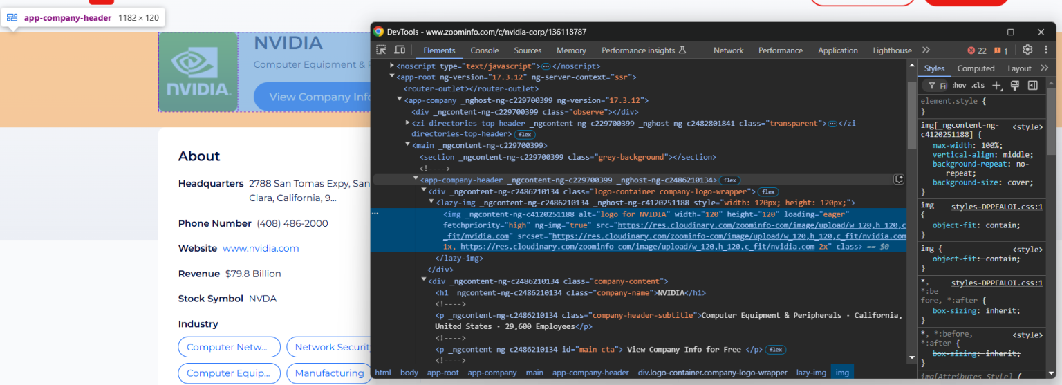 Guide on How to Scrape ZoomInfo With Python
