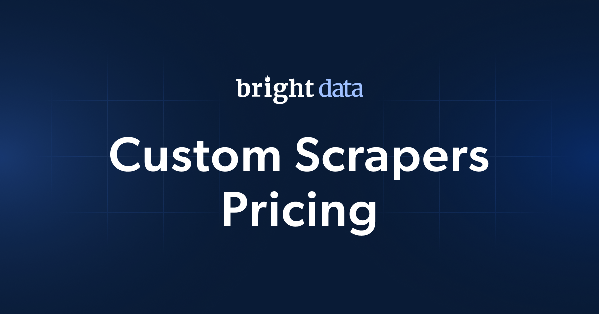 Custom Scraper Pricing - Free Trial