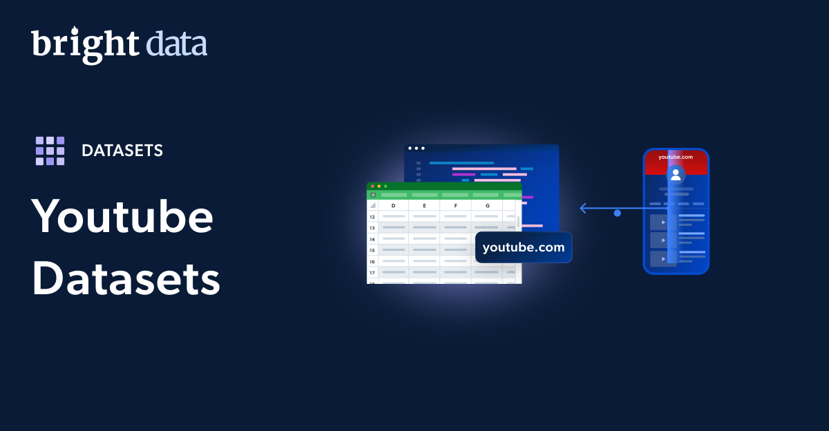YouTube Datasets - Buy YouTube Data - $250/100K Records