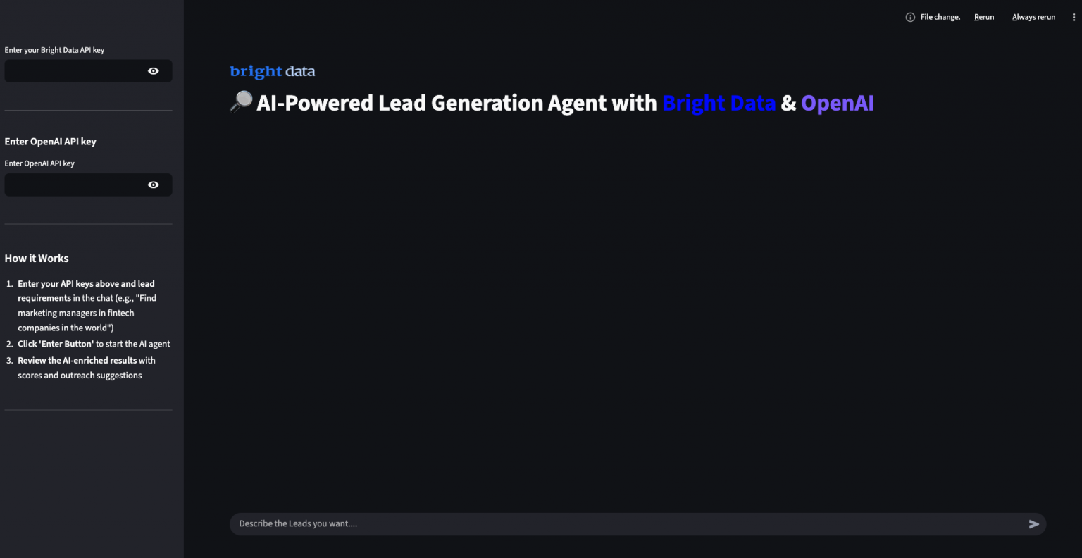 Build an AI Lead Generation Agent with Bright Data