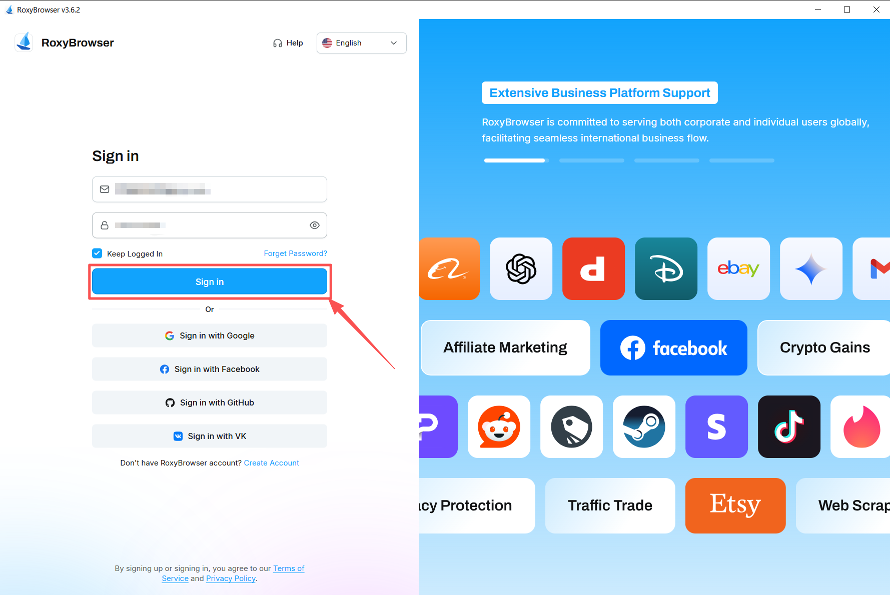 RoxyBrowser Proxy Integration - Free Trial on All Proxy Types