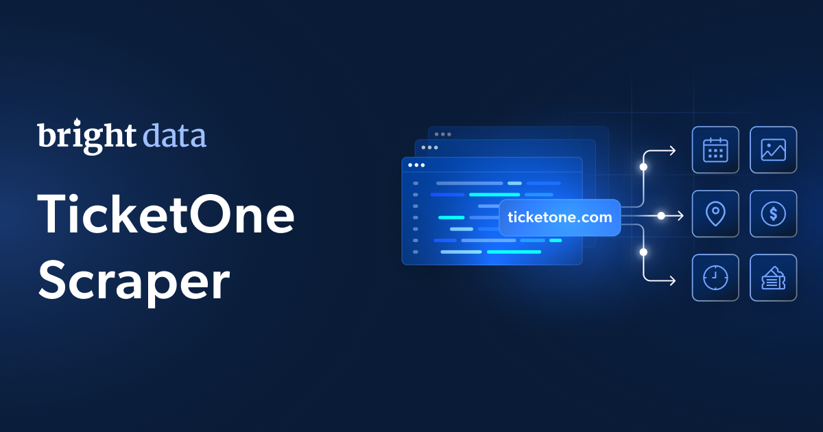 TicketOne Scraper - Free Trial
