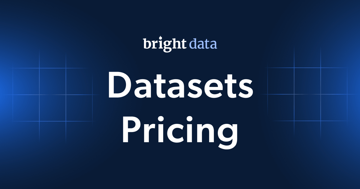 Dataset Marketplace Pricing