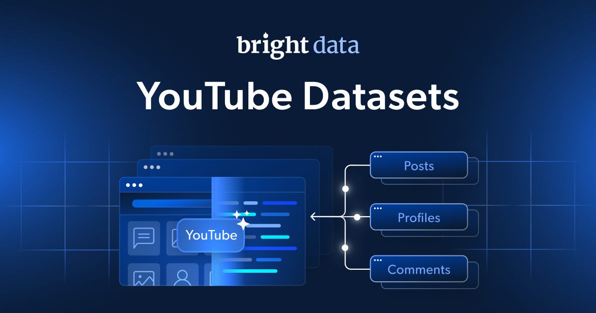 YouTube Datasets - Buy YouTube Data - $250/100K Records